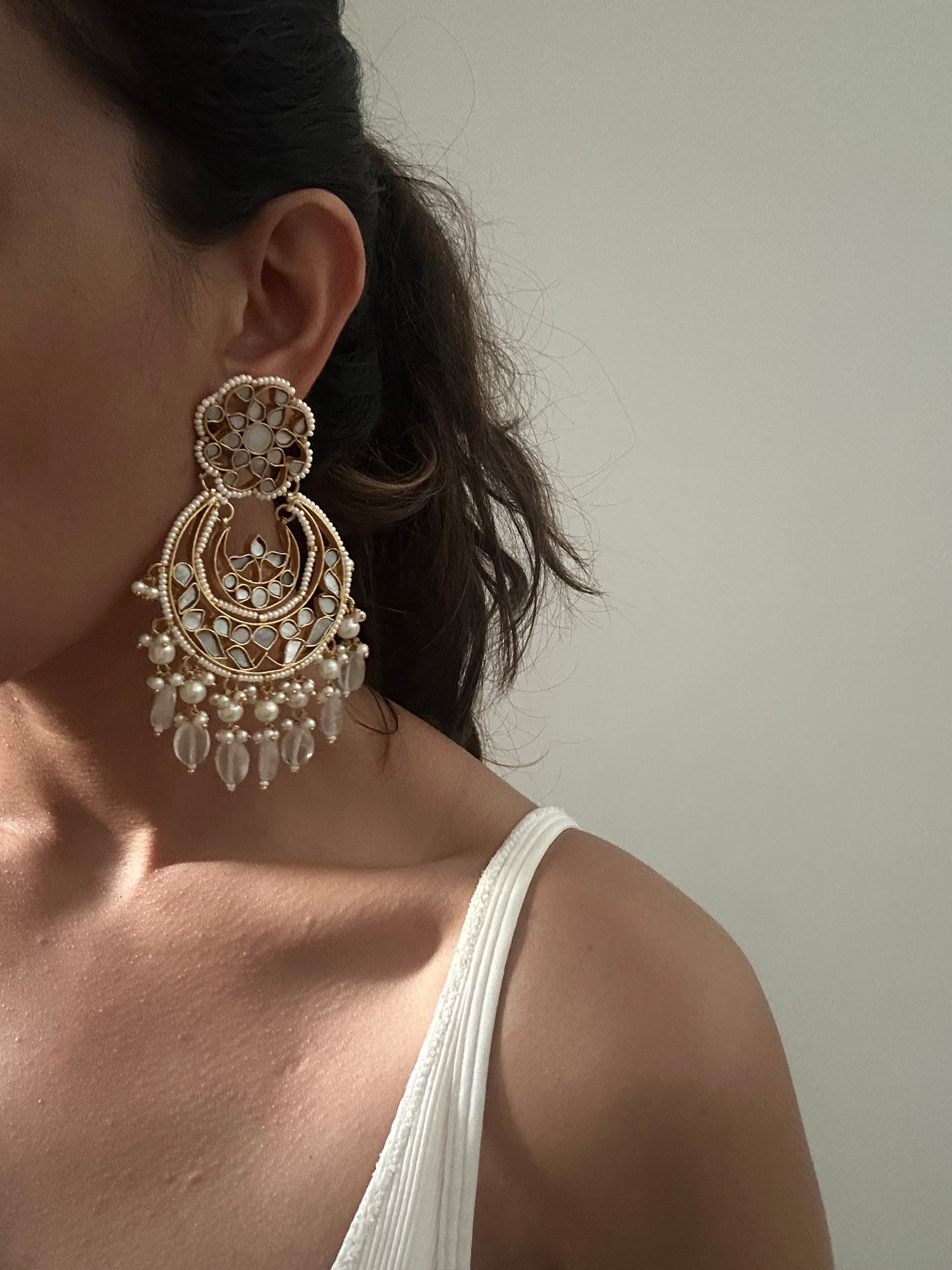 Jia Milky Earrings – Dhora India