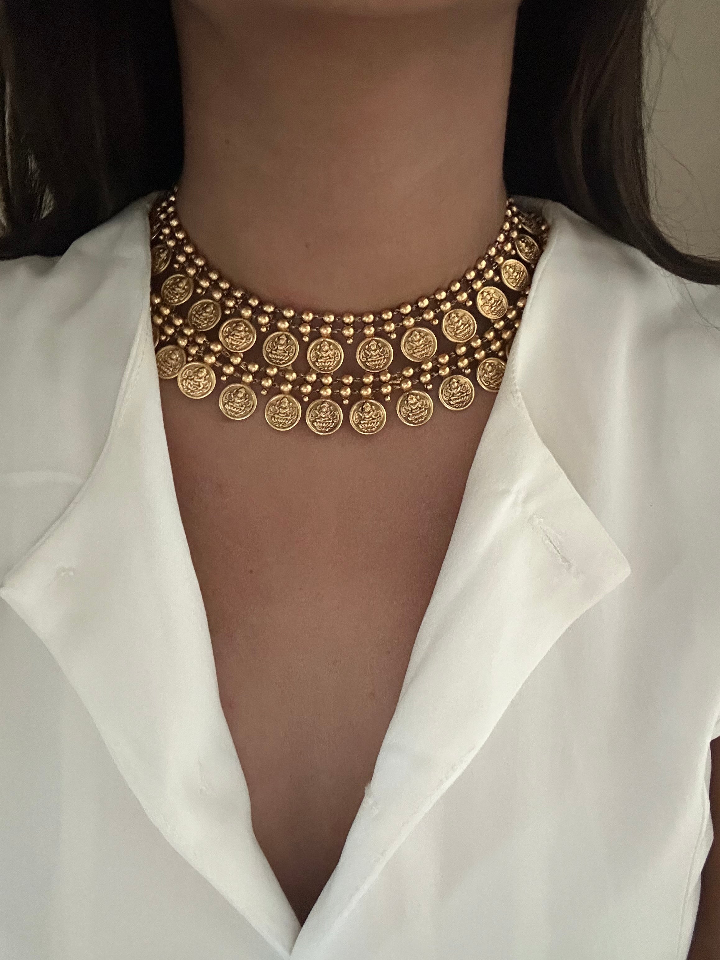Sona coin necklace set – Dhora India