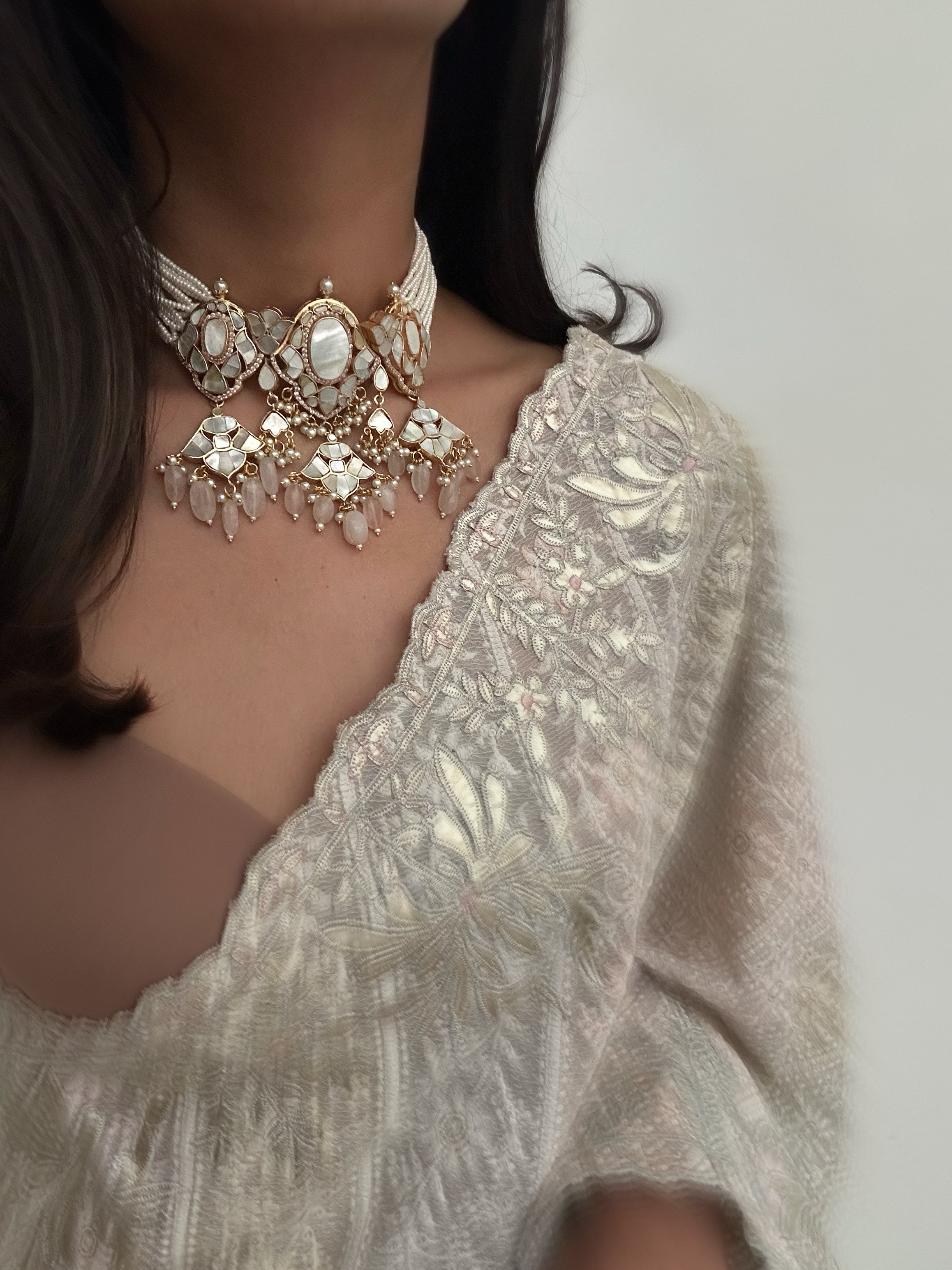 Ivory Milky 6 Necklace – Dhora India