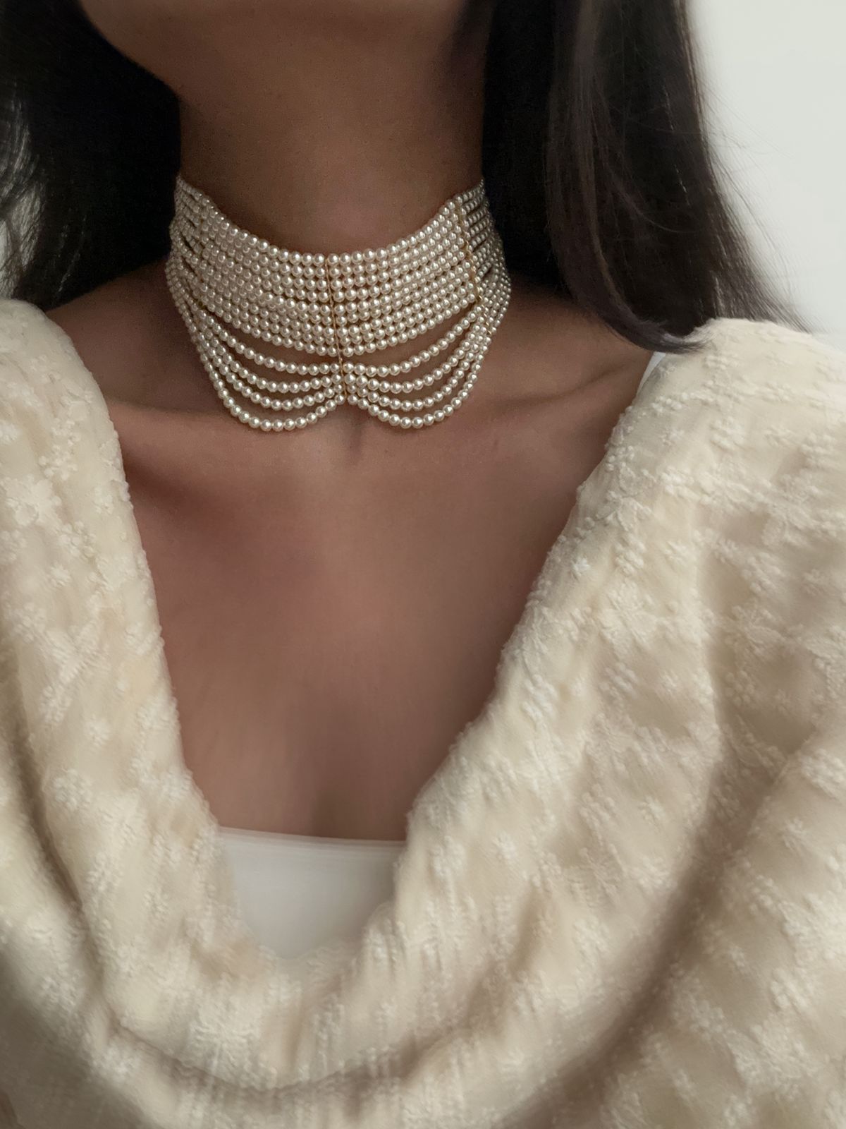 Pearl Drape necklace – Dhora India