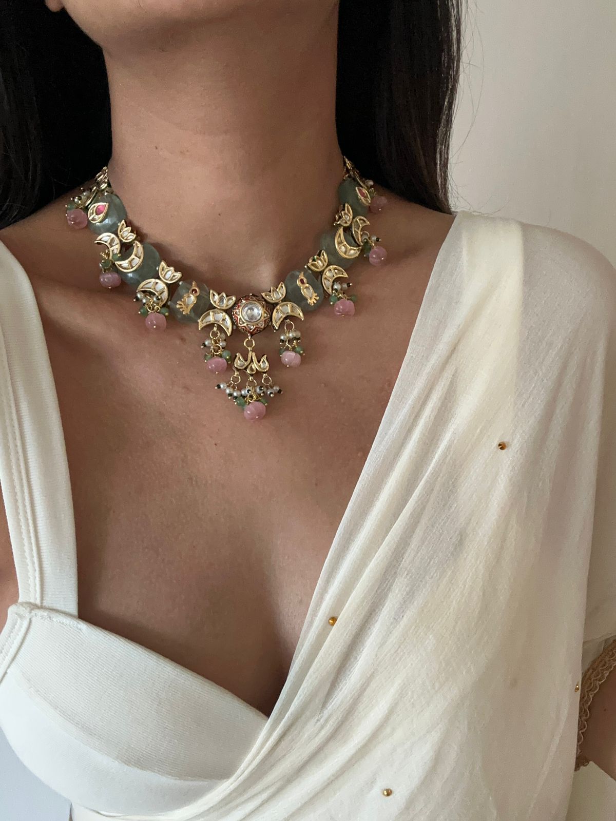 Sarah pastel necklace set – Dhora India