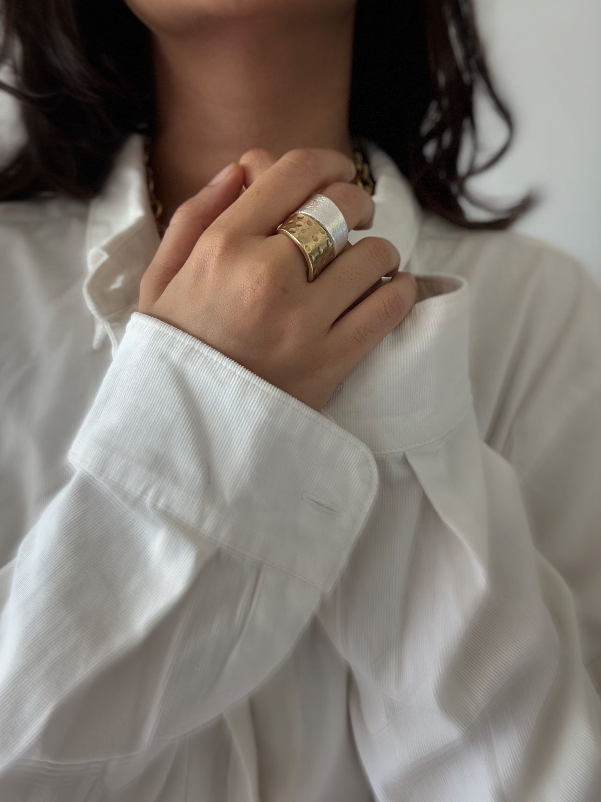 Dual colour aura ring – Dhora India